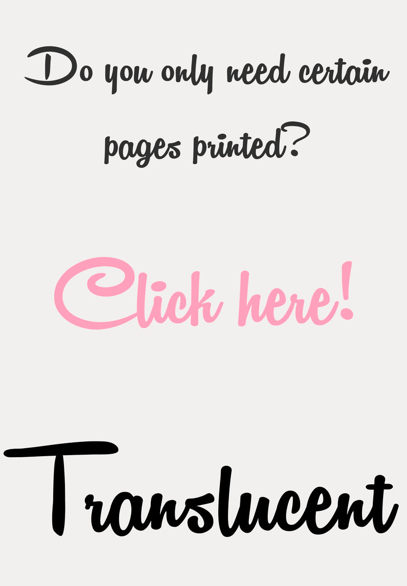 CUSTOM Pattern - Translucent Paper – The Plotted Pattern