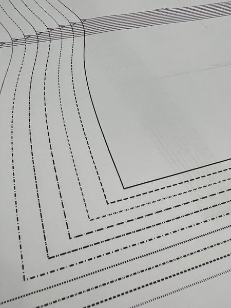 A0 Sized Printed Pattern - PLAIN PAPER - Color or B&W – The Plotted Pattern